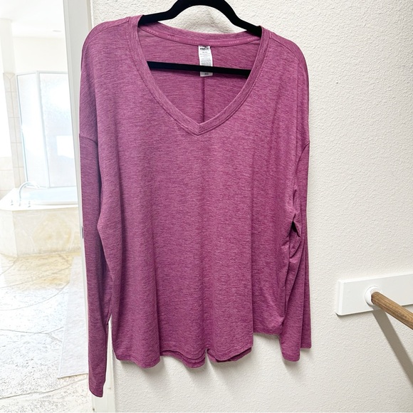 RBX | Tops | New Rbx Long Sleeve Active Workout Top Heather Pink Xl ...